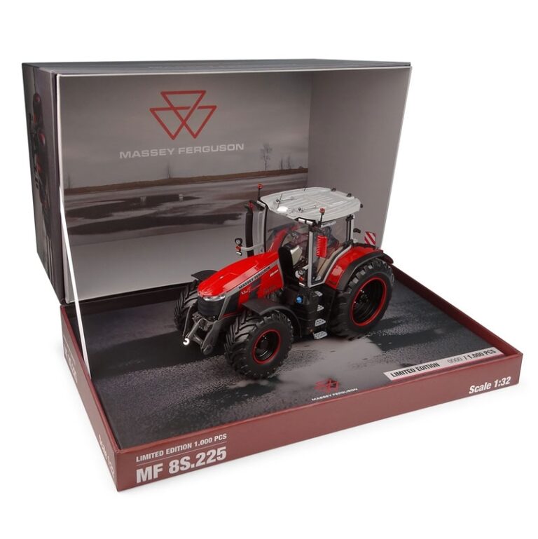 UNIVERSAL HOBBIES MASSEY FERGUSON 8S.225 TRACTOR (PRESENTATION BOX)1:32 ...
